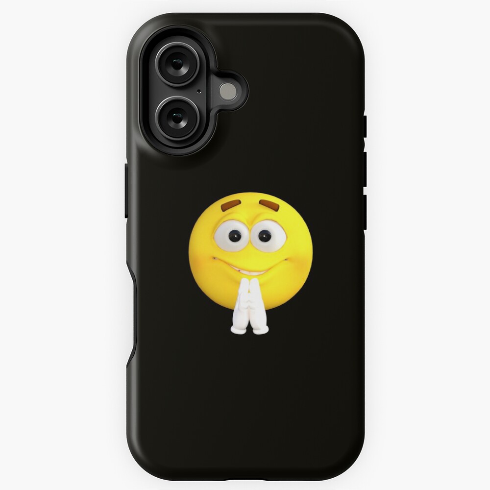 "Emoji Emoticon Smiley Pray Prayer Face" Sticker for Sale by ...