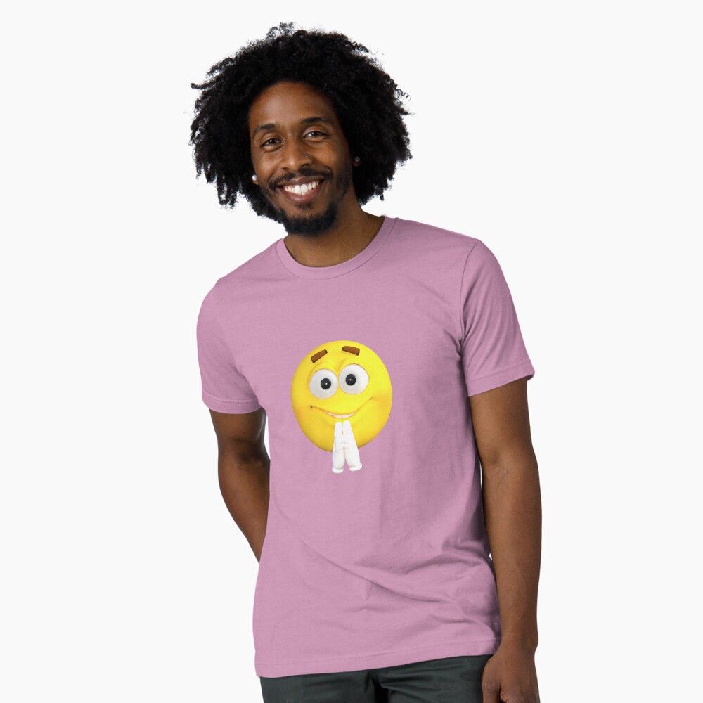 "Emoji Emoticon Smiley Pray Prayer Face" Sticker for Sale by ...