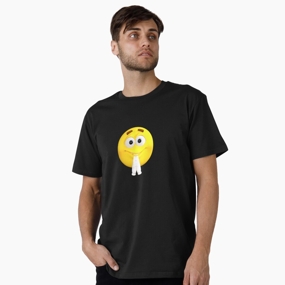 "Emoji Emoticon Smiley Pray Prayer Face" Sticker for Sale by ...