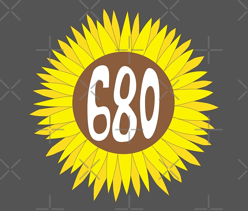 "Hand Drawn New York Sunflower 680 Area Code" by itsrturn | Redbubble