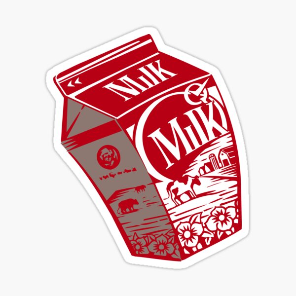 "Quality Checked Milk Carton" Sticker for Sale by a-roderick | Redbubble