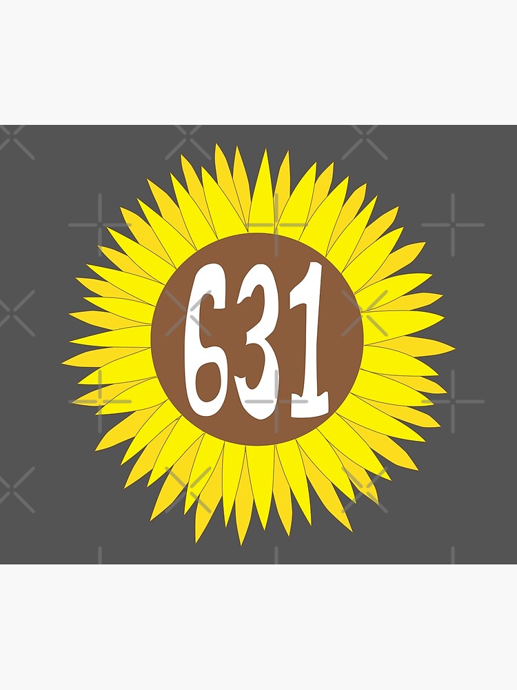 "Hand Drawn New York Sunflower 631 Area Code" Poster by itsrturn ...