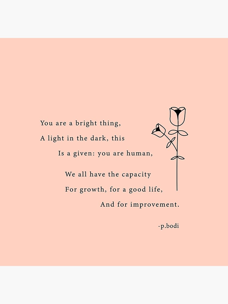 "P.Bodi Poetry Poem" Poster for Sale by P-Bod | Redbubble