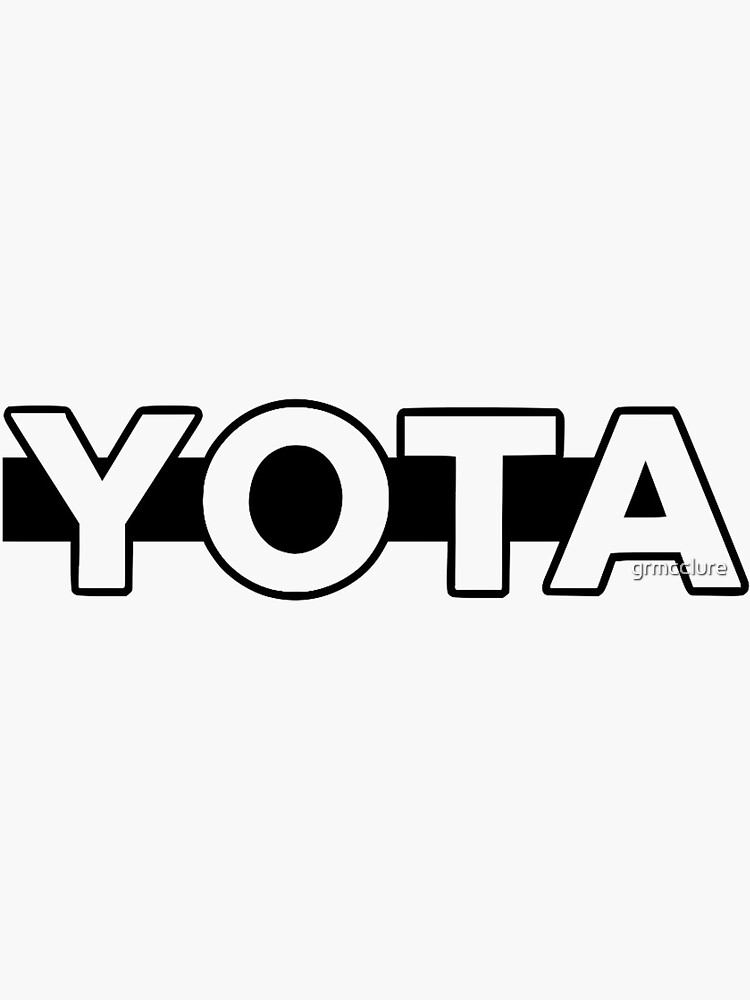 "Yota grill emblem" Sticker for Sale by grmcclure | Redbubble