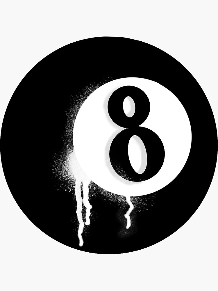"magic 8 ball" Sticker for Sale by Jax12 | Redbubble