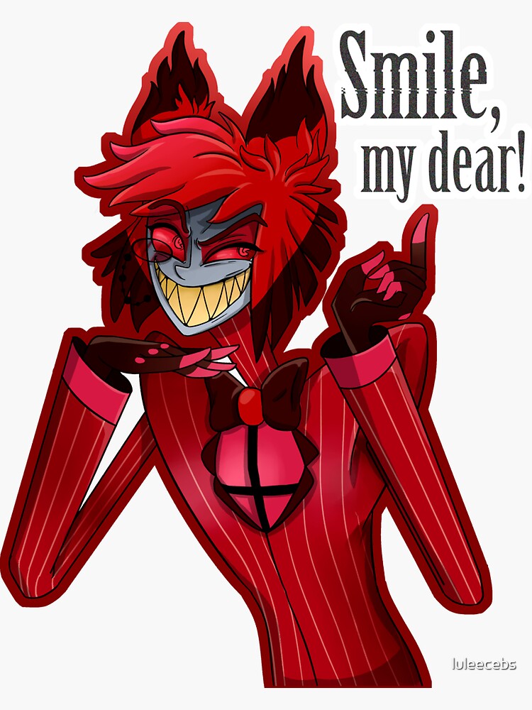 "Smile, my dear!" Sticker for Sale by luleecebs | Redbubble