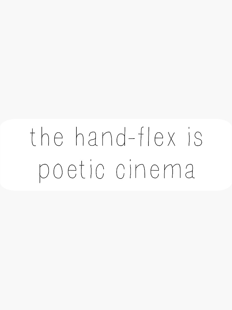 "The hand flex " Sticker for Sale by janeaustenhumor | Redbubble