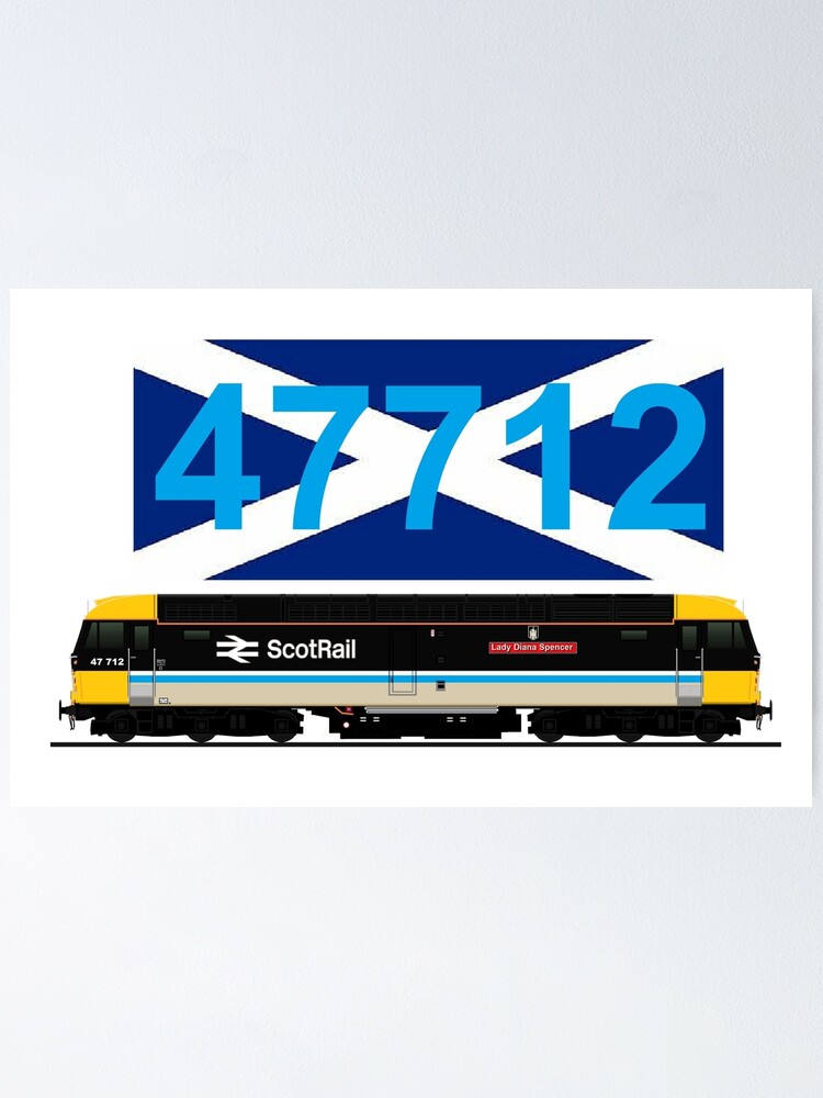 "SCOTRAIL CLASS 47 LOCOMOTIVE" Poster by CraigMatthews | Redbubble