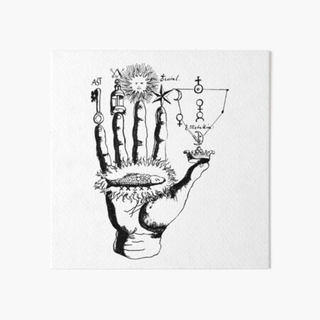 "Medieval Alchemy Hand Symbols" Art Board Print for Sale by ...
