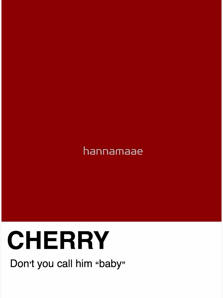 "Cherry HS - Pantone " Sticker for Sale by hannamaae | Redbubble