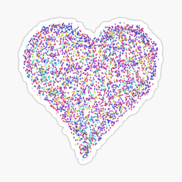 "Spotted heart" Sticker for Sale by Goldenskik | Redbubble