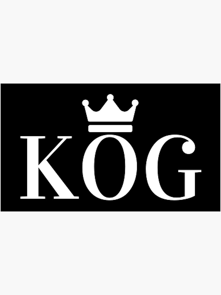 "KoG" Sticker for Sale by BingoChamp2077 | Redbubble