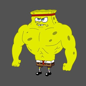 "Increasingly Buff Spongebob" Postcard for Sale by andrw | Redbubble
