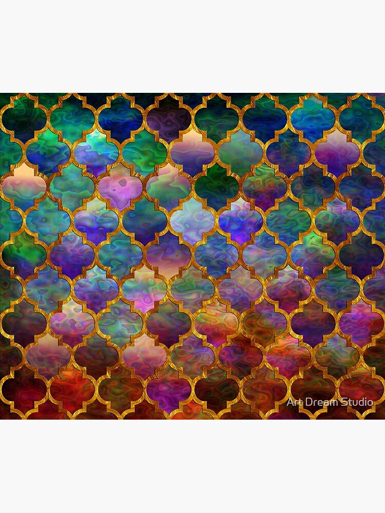 "Arabic moroccan mosaic pattern" Throw Blanket for Sale by lldd11 ...