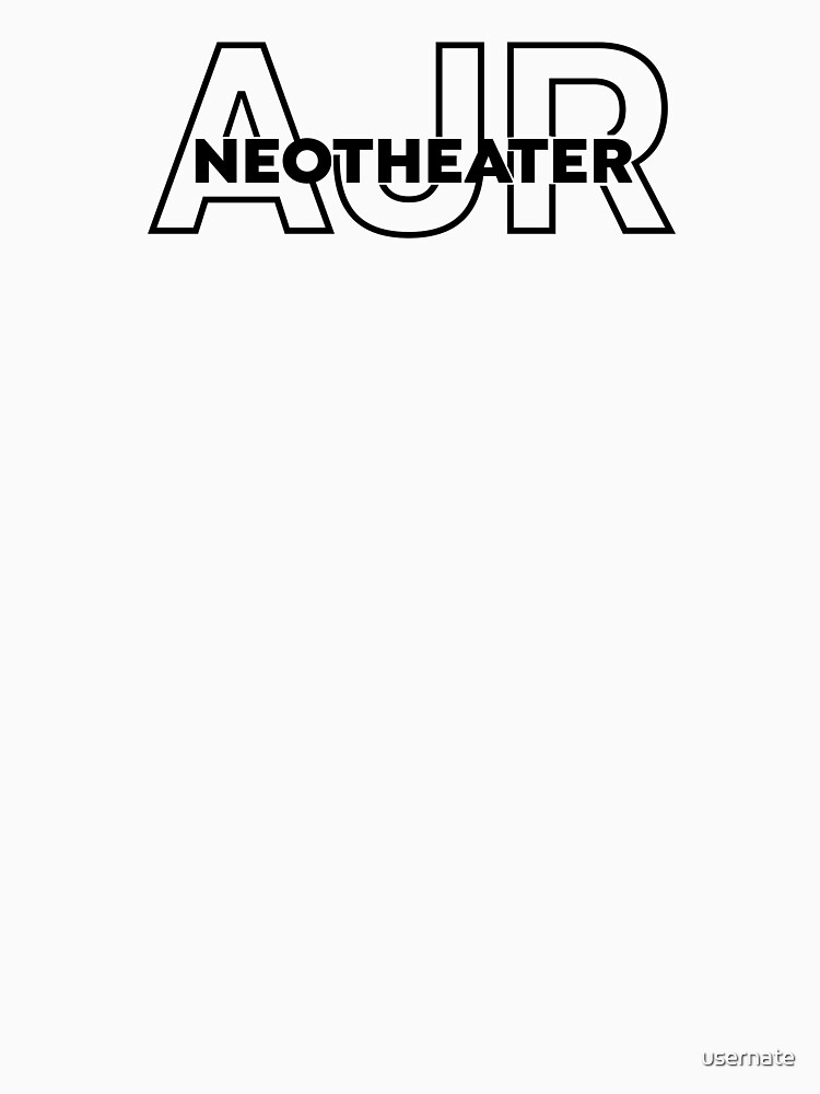 "AJR Neotheater Logo (Black Logo)" T-shirt for Sale by usernate ...