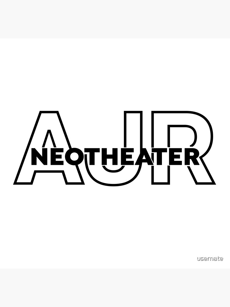 "AJR Neotheater Logo (Black Logo)" Art Print by usernate | Redbubble