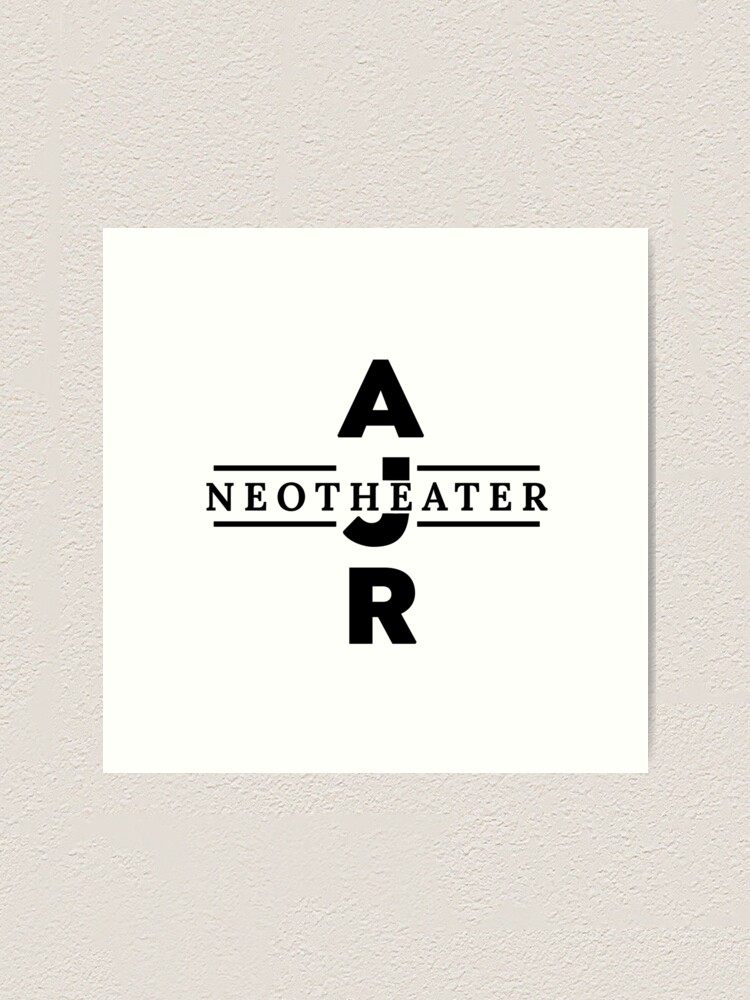 Ajr Neotheater Logo Black Logo Art Print For Sale By Usernate