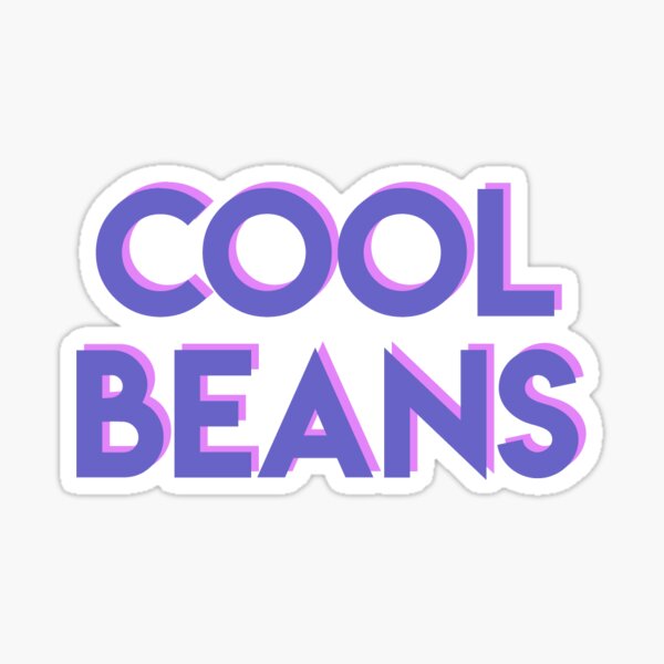 "Cool Beans 90s Vintage" Sticker for Sale by ShahriarAzam | Redbubble