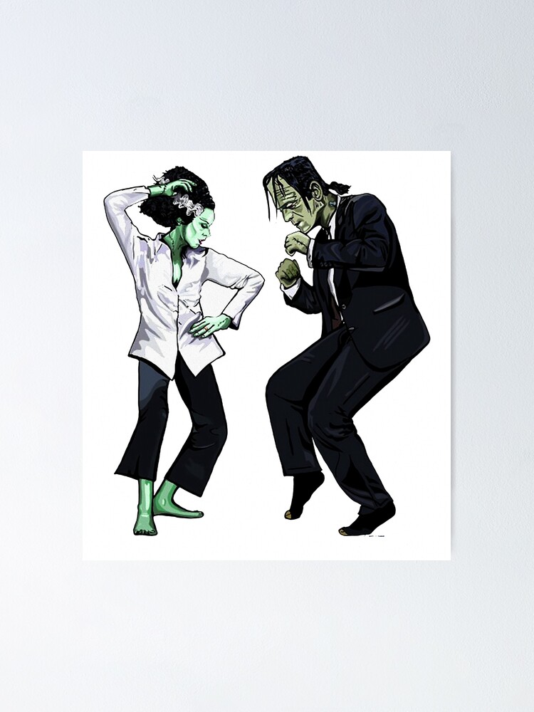 "Dancing Monsters" Poster for Sale by kimmyvee | Redbubble