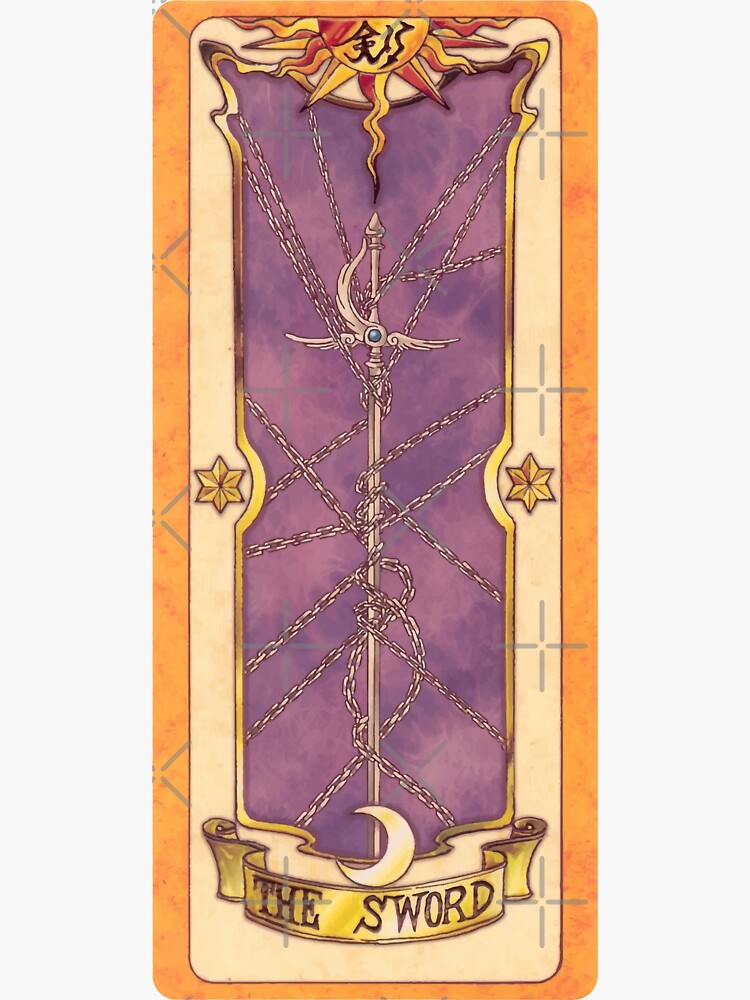 "Clow Card - The Sword" Sticker for Sale by iamnikki | Redbubble