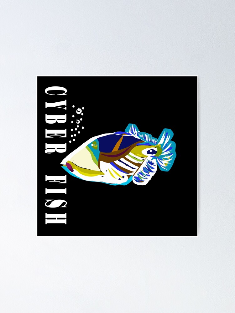 "CYBER Fish" Poster for Sale by vibeno1 | Redbubble