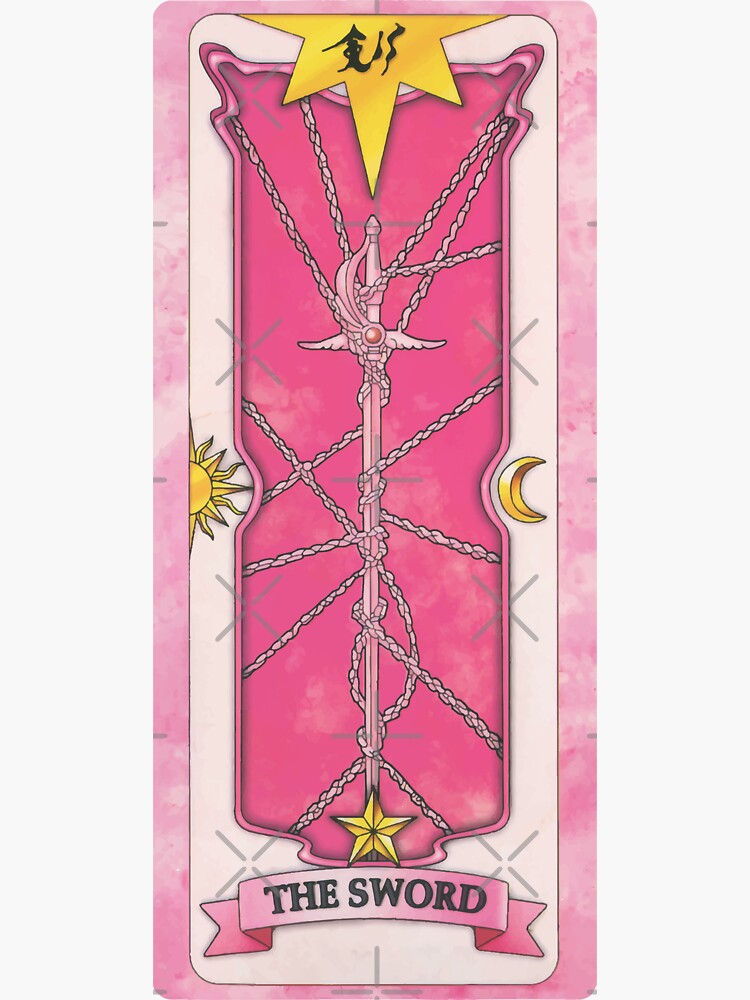 "Sakura Card - The Sword" Sticker for Sale by iamnikki | Redbubble