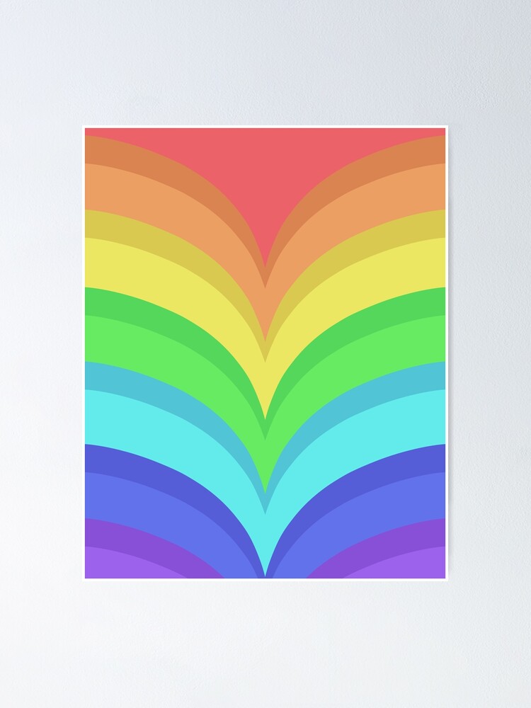 "Colorful Rainbow" Poster by Zeeph | Redbubble
