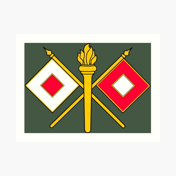 Lámina artística «Signal Corps - Branch Insignia (Ejército de los ...