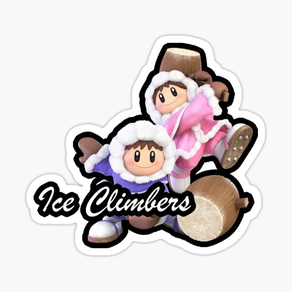 "ICE CLIMBERS" Sticker by HughHamilton | Redbubble