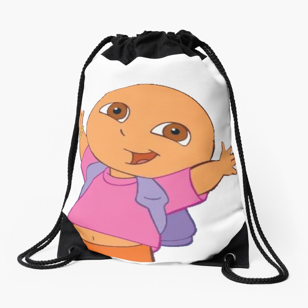 "bald dora " Drawstring Bag for Sale by henri1289 | Redbubble