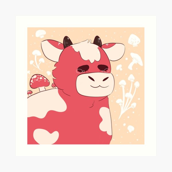Minecraft Mooshroom Art Prints | Redbubble