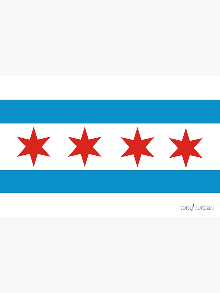"chicago flag" Sticker for Sale by tony4urban | Redbubble