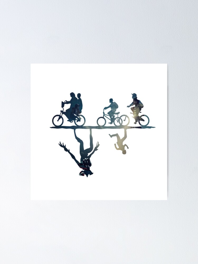 "Stranger Things bike scene" Poster for Sale by clair-ette | Redbubble