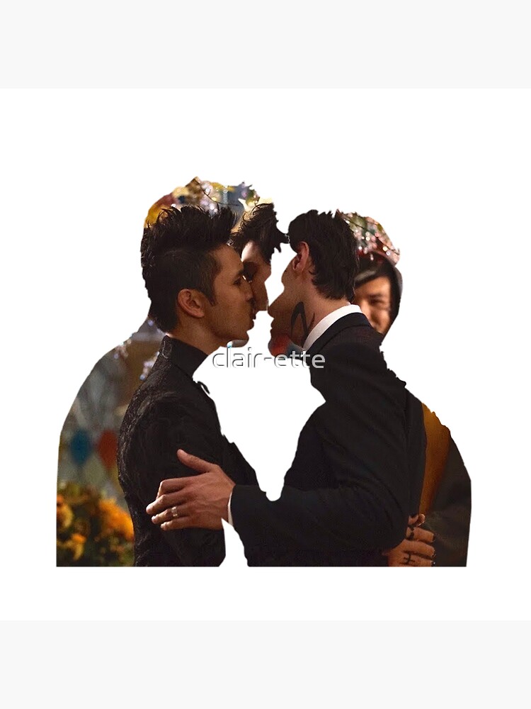 "Malec wedding kiss love Shadowhunters" Sticker for Sale by clair-ette ...