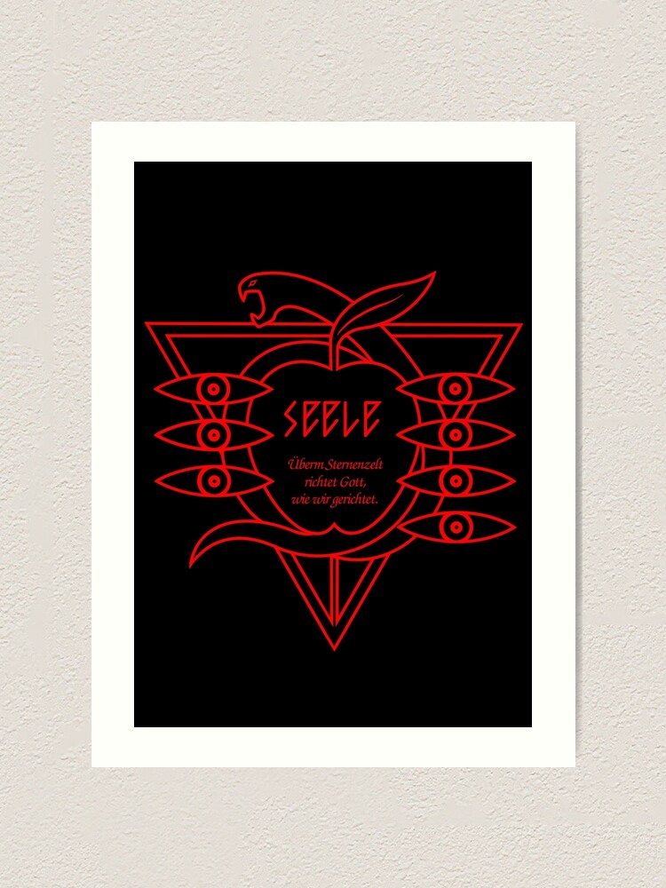 "Seele Red Logo (Neon Genesis Evangelion)" Art Print by HuckleberryArts ...