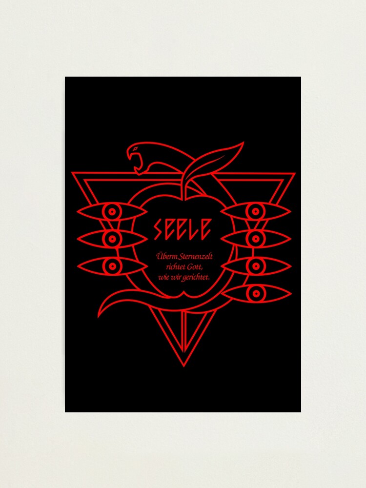 "Seele Red Logo (Neon Genesis Evangelion)" Photographic Print for Sale ...