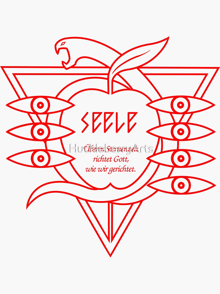 "Seele Red Logo (Neon Genesis Evangelion)" Sticker for Sale by ...