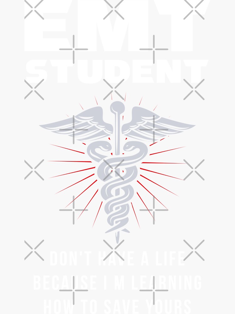 "EMT STUDENT: EMT Student" Sticker by woormle | Redbubble