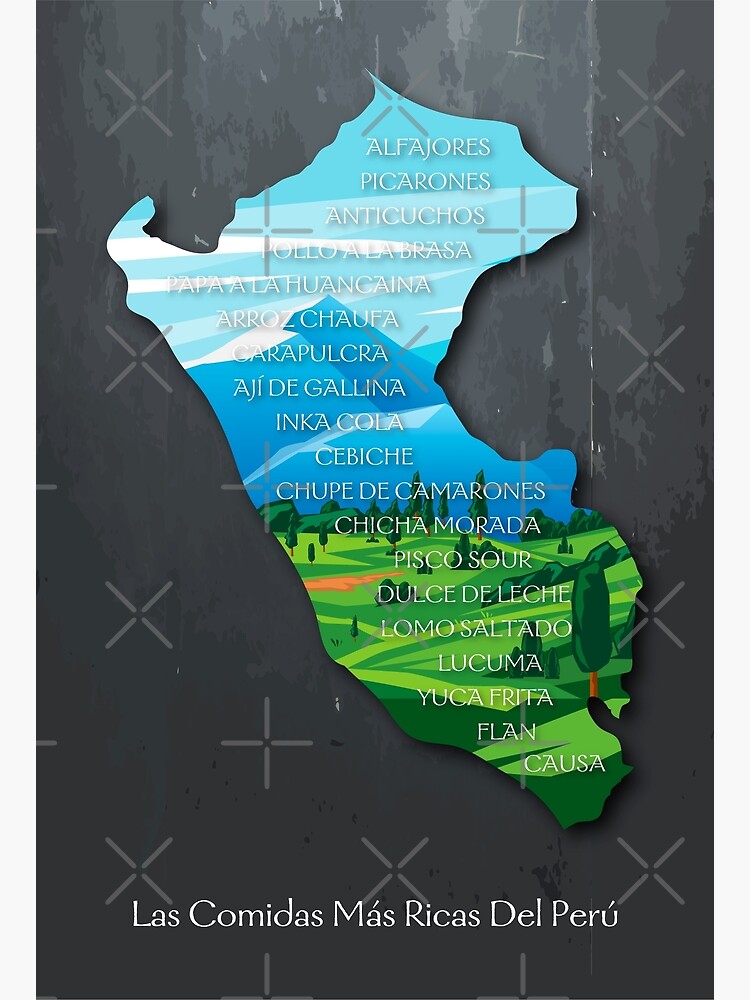 "Peru Food Poster" Poster by Gonzaga4 | Redbubble