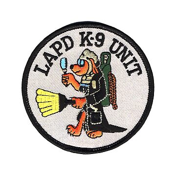 "LAPD K9" Sticker for Sale by Lawrence Baird | Redbubble