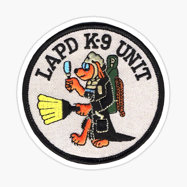 "LAPD K9" Sticker for Sale by Lawrence Baird | Redbubble