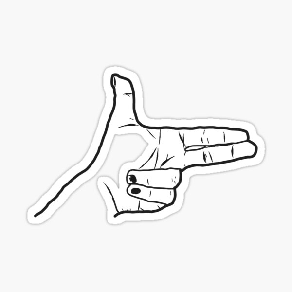 "Finger Gun" Sticker by megs458 | Redbubble