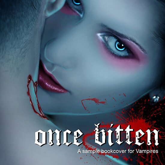 "Vampire Novel Book Cover Design" by Adara Rosalie | Redbubble