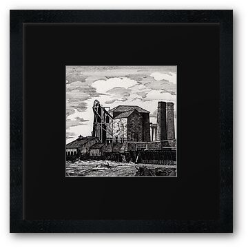 "186 - NEW HARTLEY COLLIERY - DAVE EDWARDS - INK - 1991" by BLYTHART ...